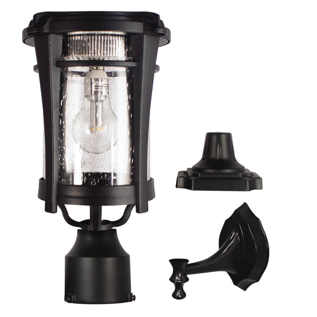 How to Replace an Existing Gas Lamp with a Solar Post Light - Gamasonic USA