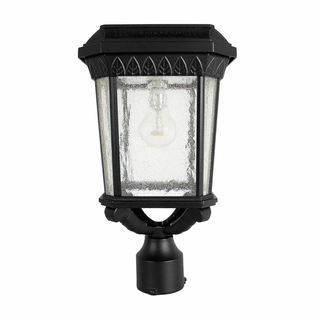 Colonial Solar Light - w/GS Solar Light Bulb - 3" Fitter - Gamasonic USA
