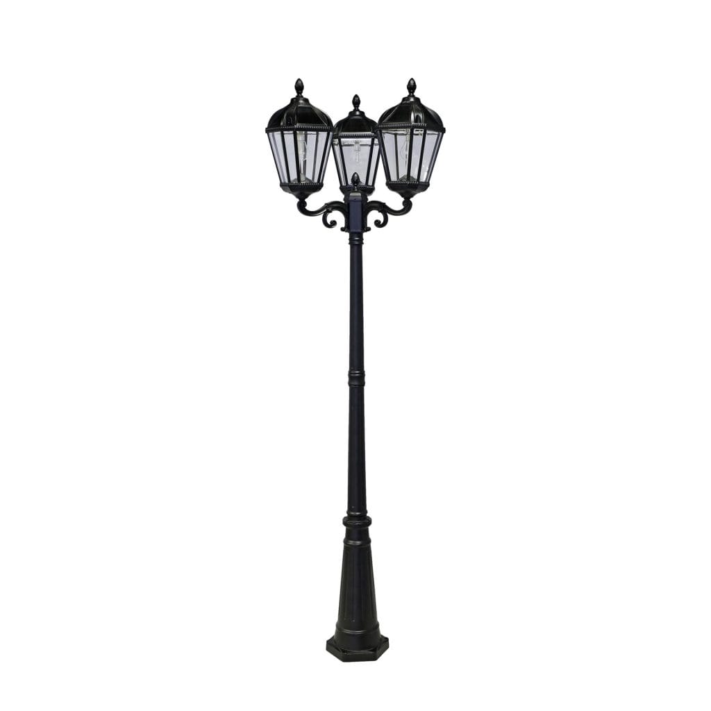 Gama Sonic Royal Bulb Triple Solar Lamp Post