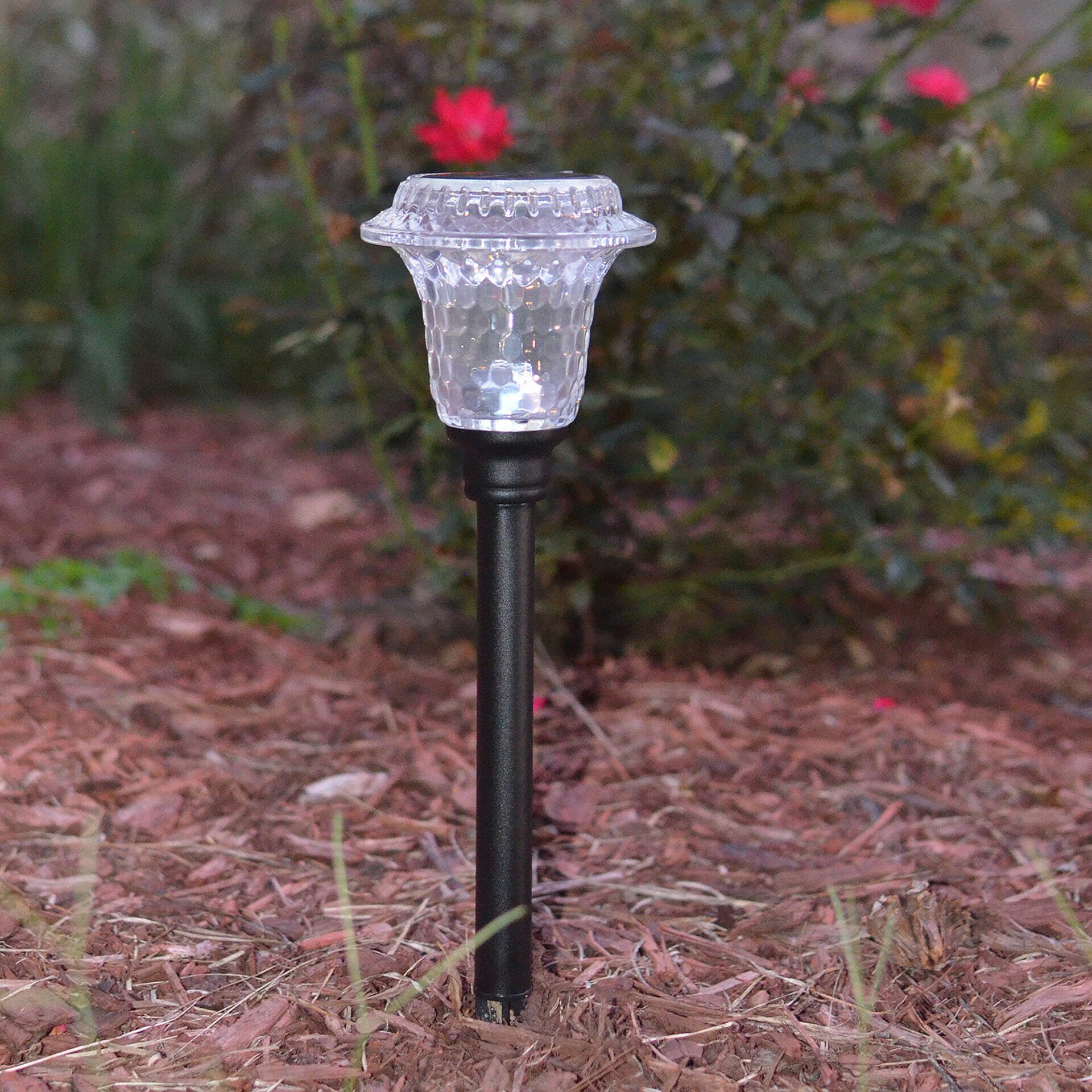 Crystal Solar Pathway Lights - 6 Pack (New, Open Box) - Gamasonic USA