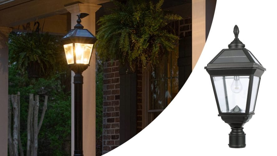 How to Replace an Existing Gas or Electric Post Light with a Solar Post ...