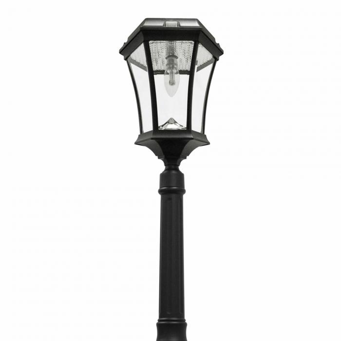 Victorian Bulb Solar Lamp Post w/GS Solar Light Bulb - Single Lamp ...